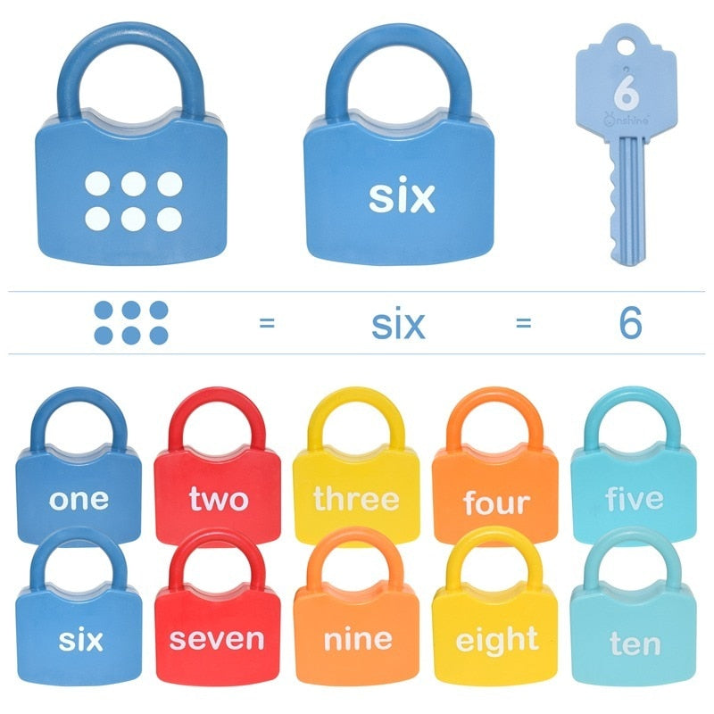 Educational Toys for Kids - Lock Key + Matching Game – Pink & Blue Baby ...